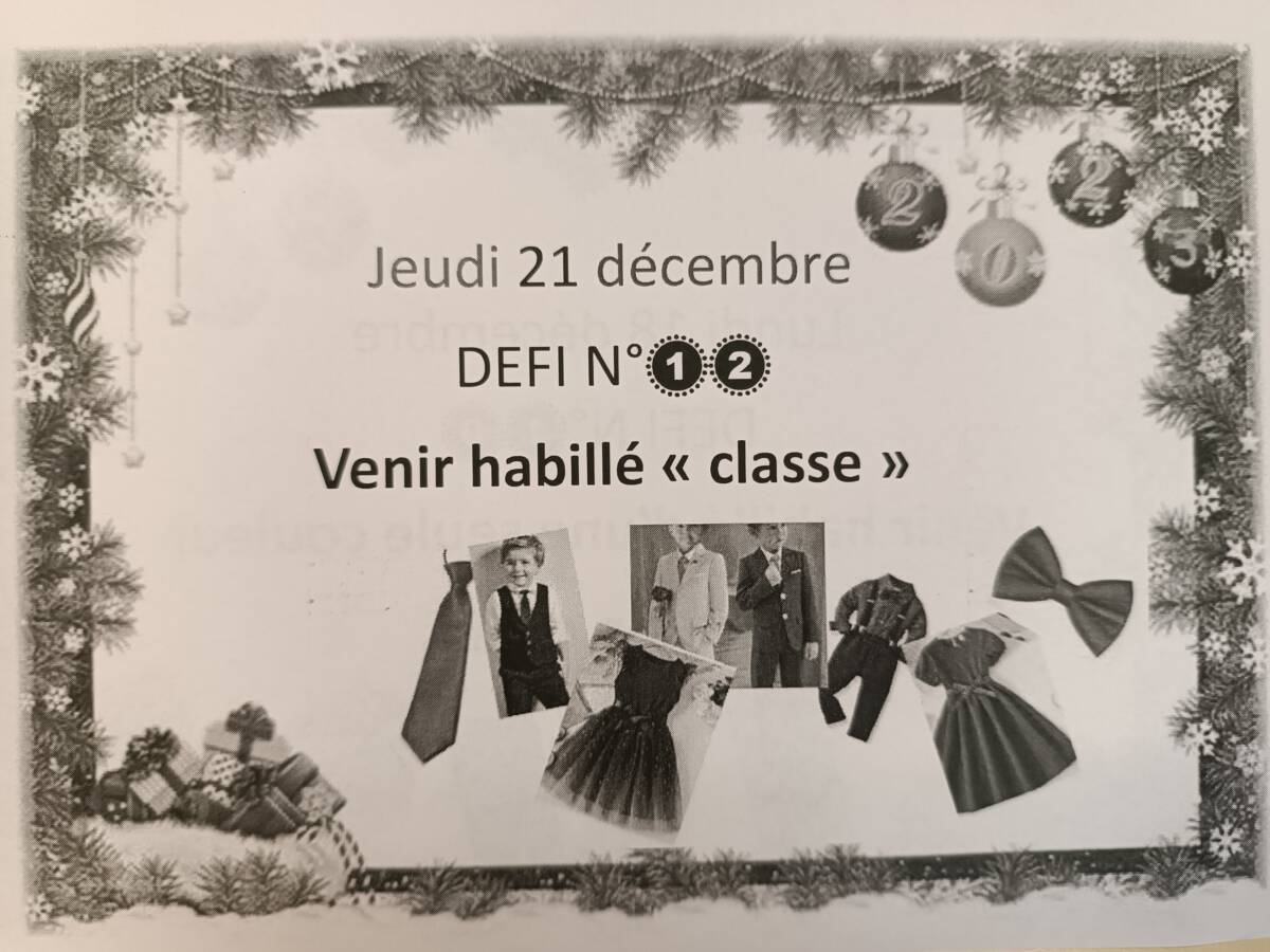 Défi n°12 – Ecole de Myans